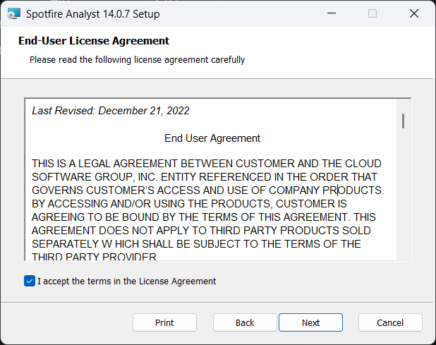 Spotfire Analyst インストール方法 – TIBCOサポート